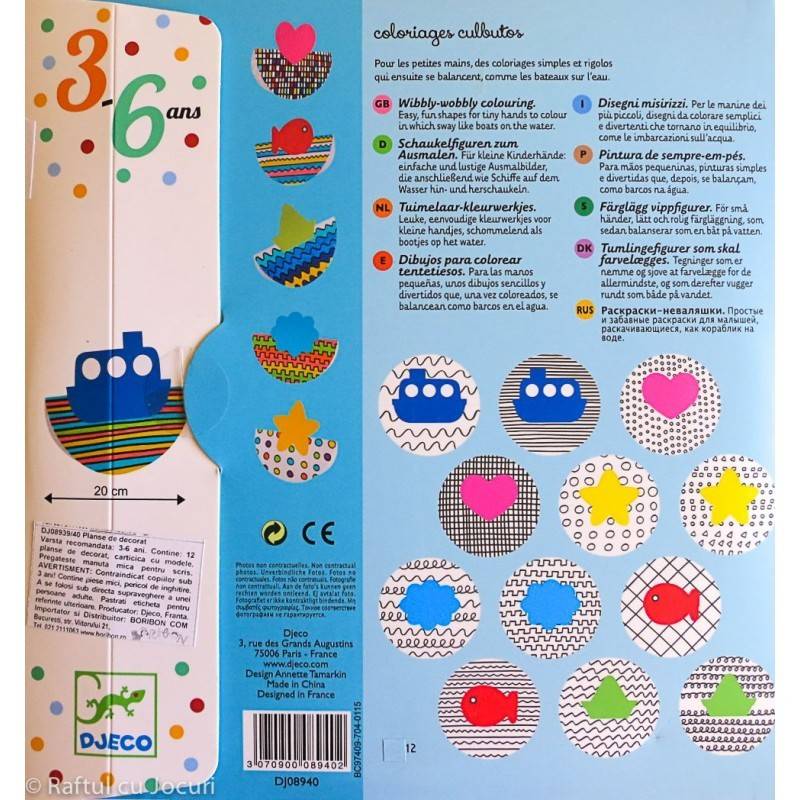 PLANȘE DESEN VALURI-Djeco, Franţa