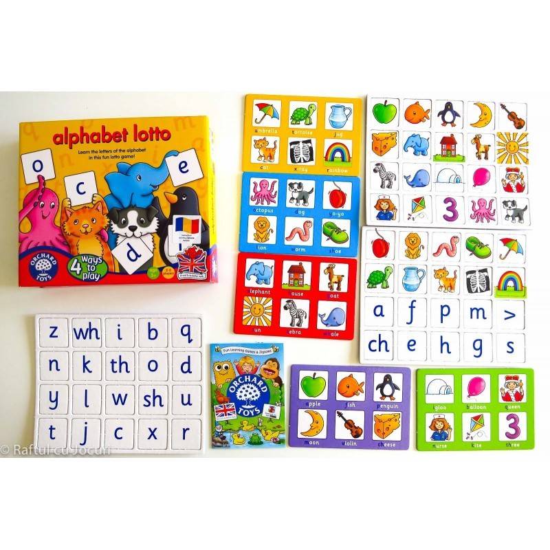 ALPHABET LOTTO / LOTO ALFABET ÎN LIMBA ENGLEZĂ-Orchard Toys, UK